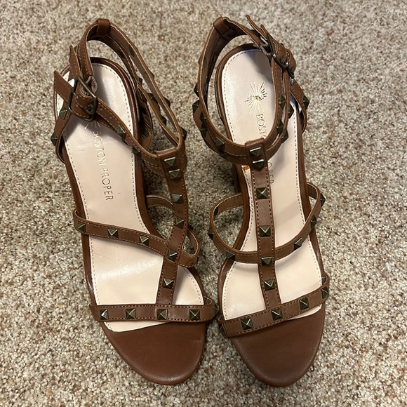 Boston Proper | Shoes | Boston Proper Studded Cage Sandal | Poshmark